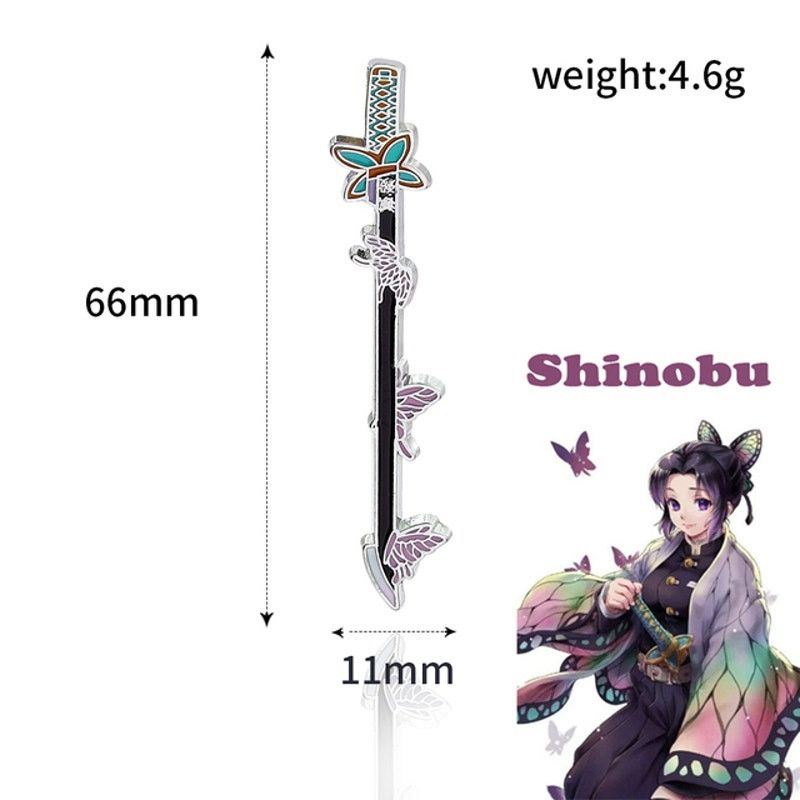 State Street Demon Slayer Nichirin Shinobu Kocho Sword Anime Enamel ...