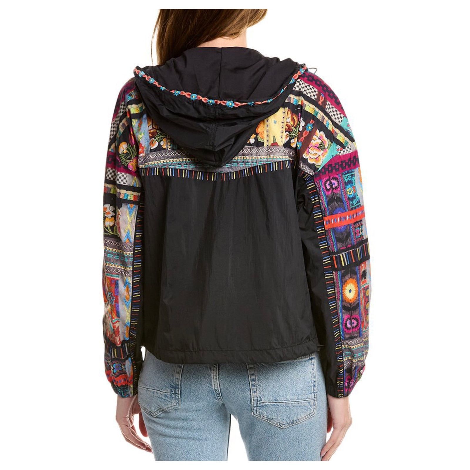 Johnny Was NEW Johnny Was JW Active Beatrice Zip-Up Windbreaker Jacket ...