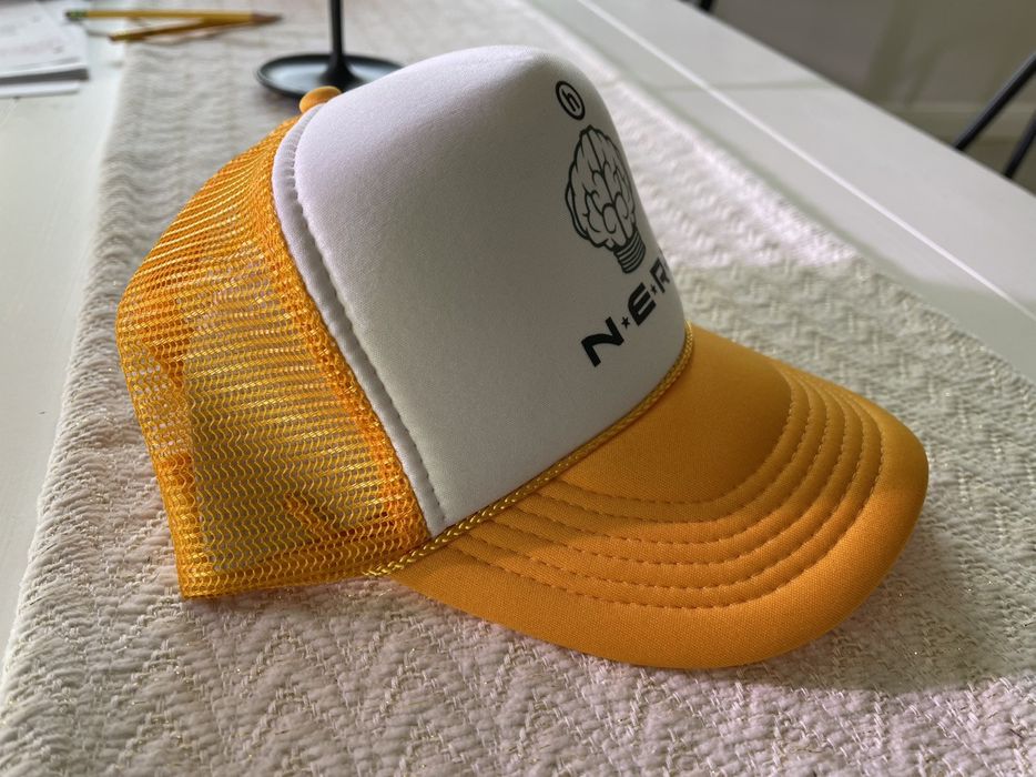 Pharrell Hidden x N.E.R.D. Logo Trucker hat | Grailed