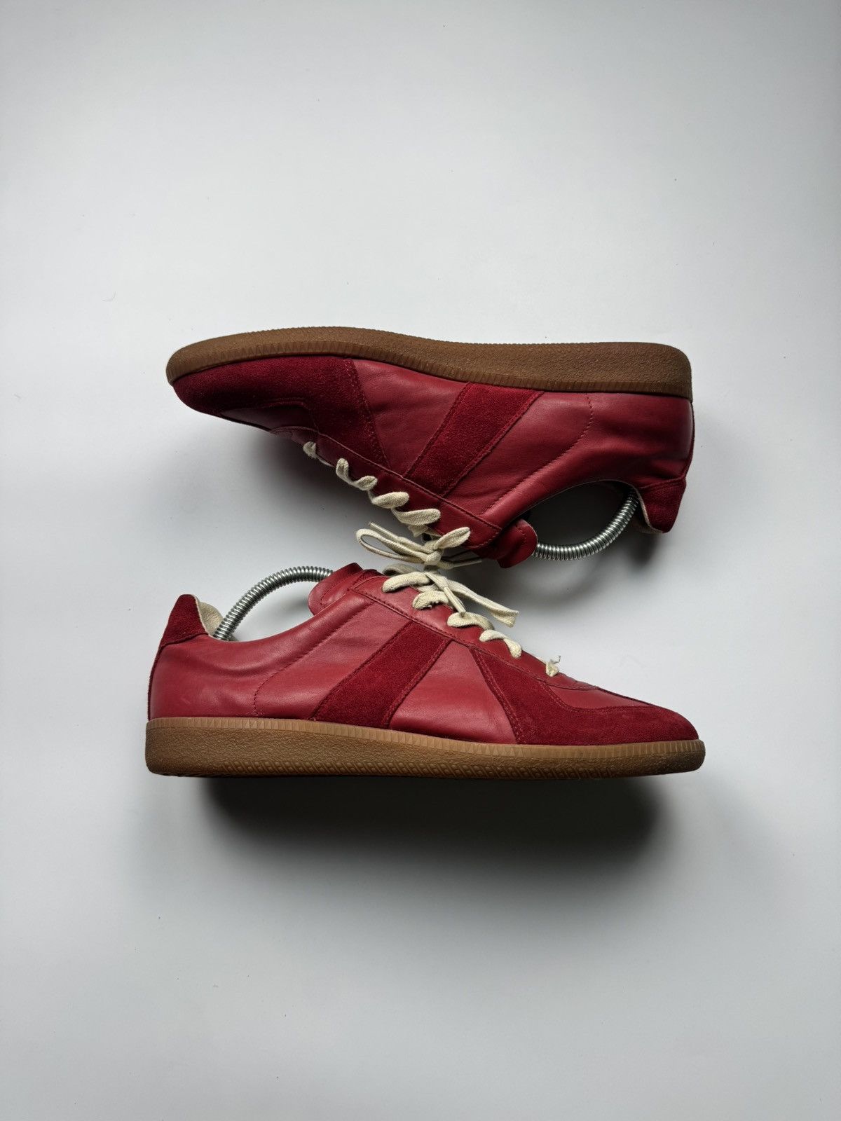 Maison Margiela Maison Margiela Replica Gats Red Suede | Grailed