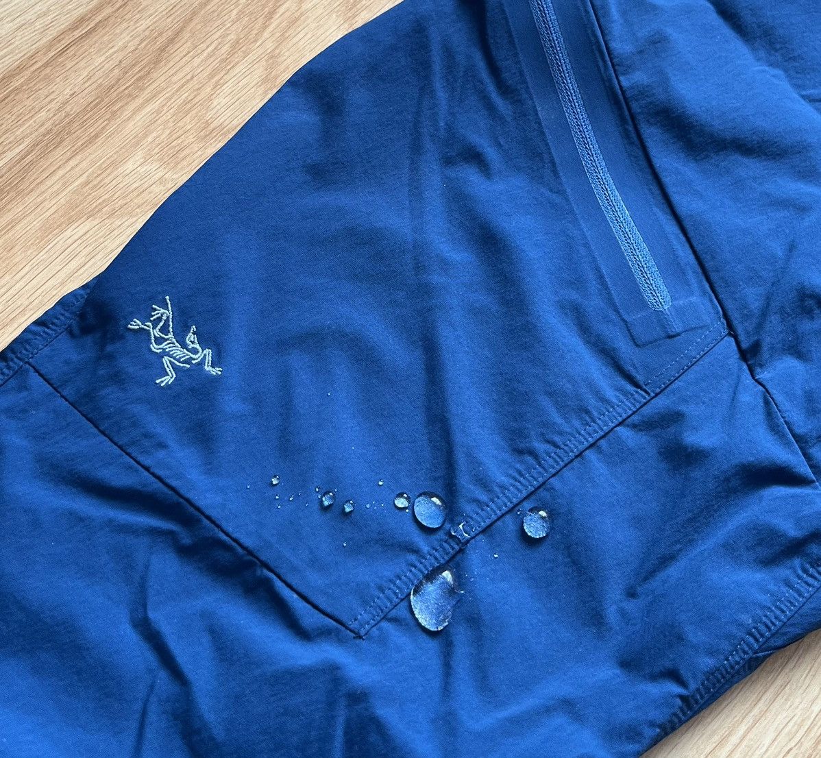 Arc'Teryx Arcteryx waterproof pants blue + belt | Grailed