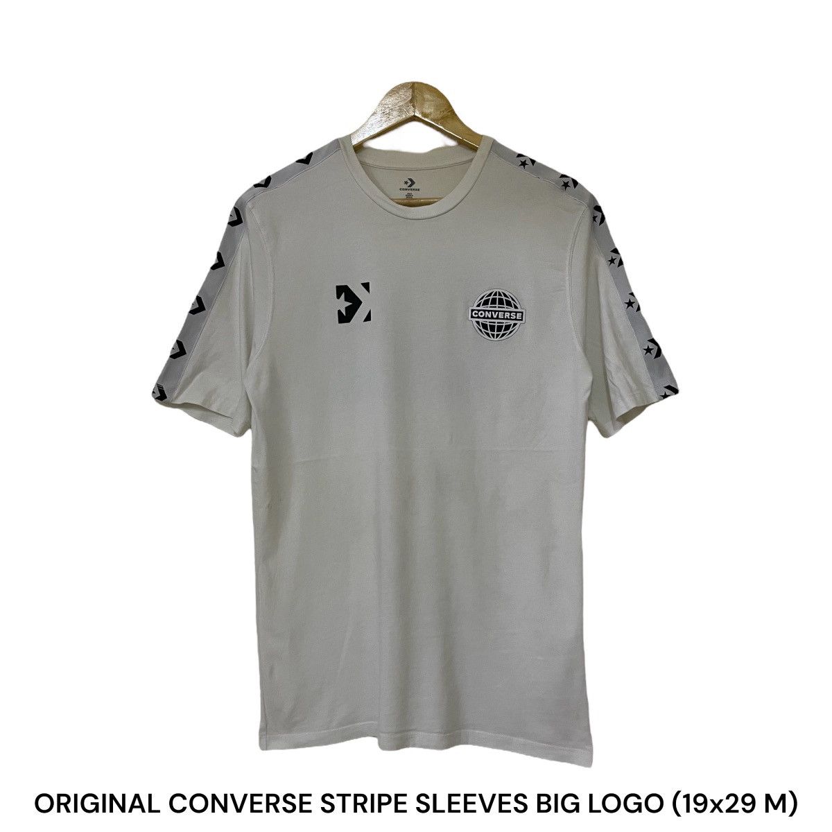 Converse × Vintage Rare Collection Converse Stripe Sleeve 08 Big Logo ...