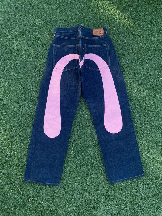 Evisu EVISU PINK DAICOCK NO.2 JAPAN SELVEDGE JEANS | Grailed