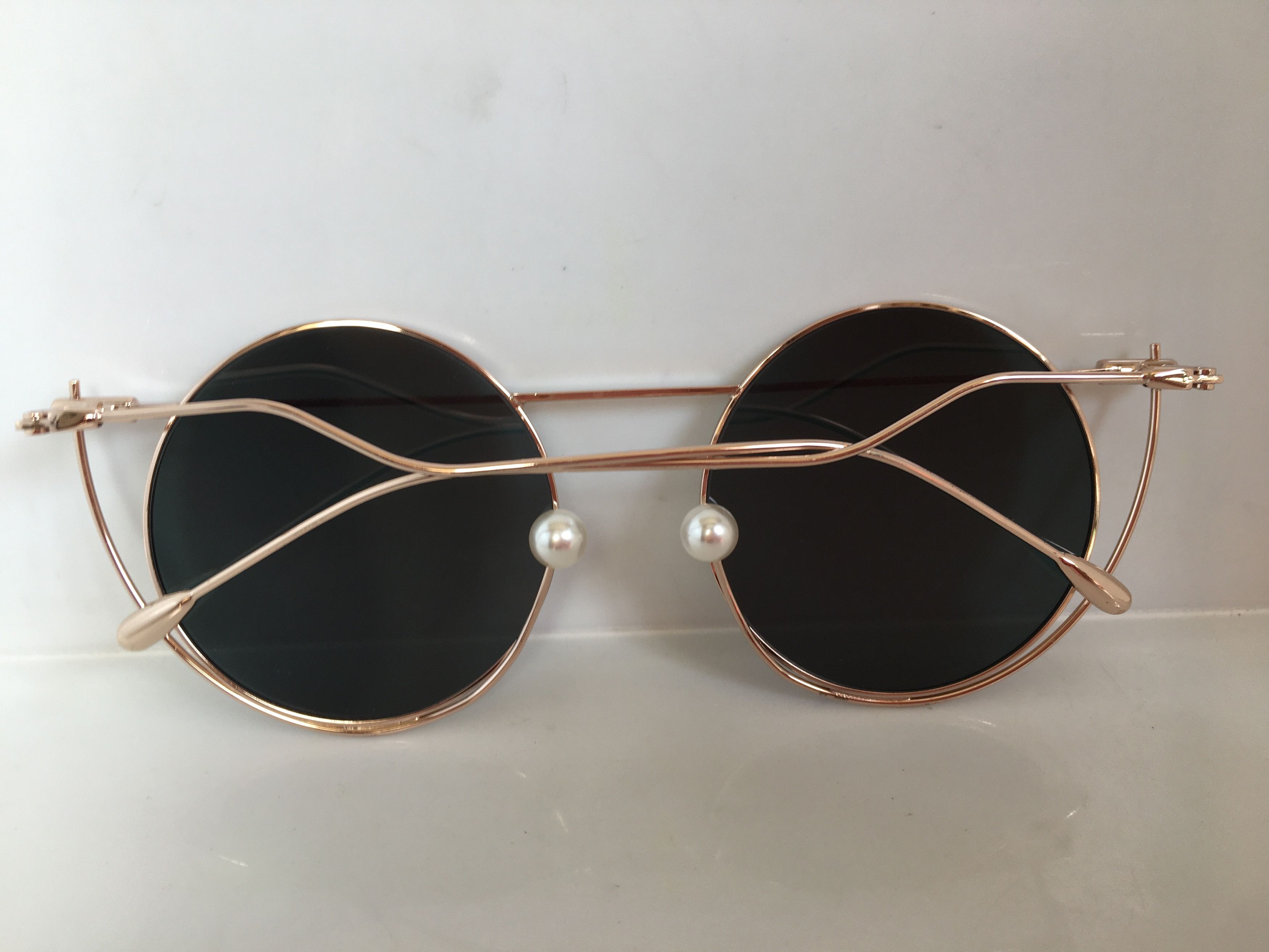 Other Mod Diva Gold Round Sunglasses Frame PIN UP GIRL | Grailed