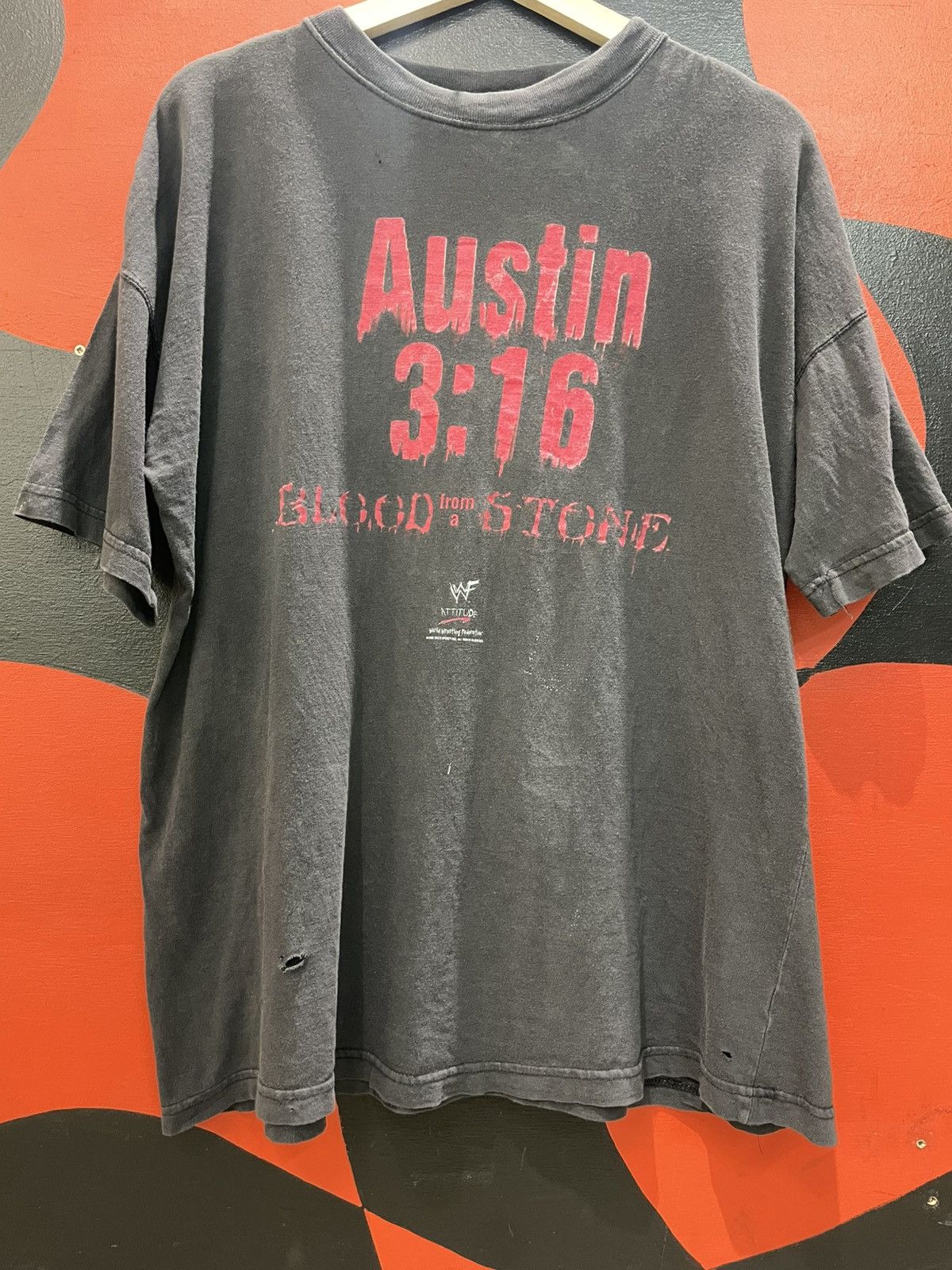Vintage × Wwf Stone Cold Steve Austin wrestling 3:16 blood from a stone ...