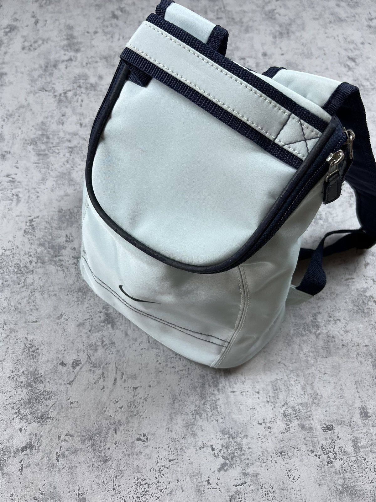 Nike 90s Nike Central Swoosh Vintage Boxy Y2K Baby Blue Backpack | Grailed