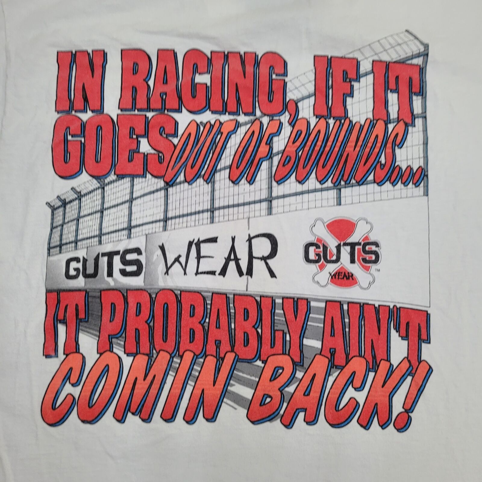 Other Vintage GUTS-Wear Racing Speedway Shirt XL 24x30 Motorsports ...