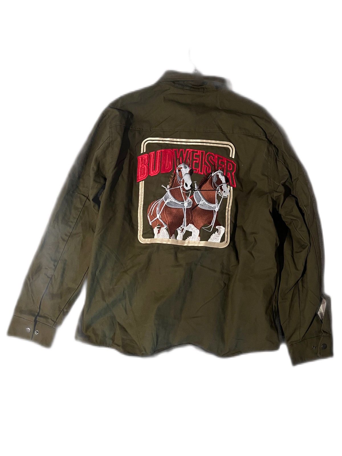 Budweiser Budweiser embroidered denim jacket | Grailed