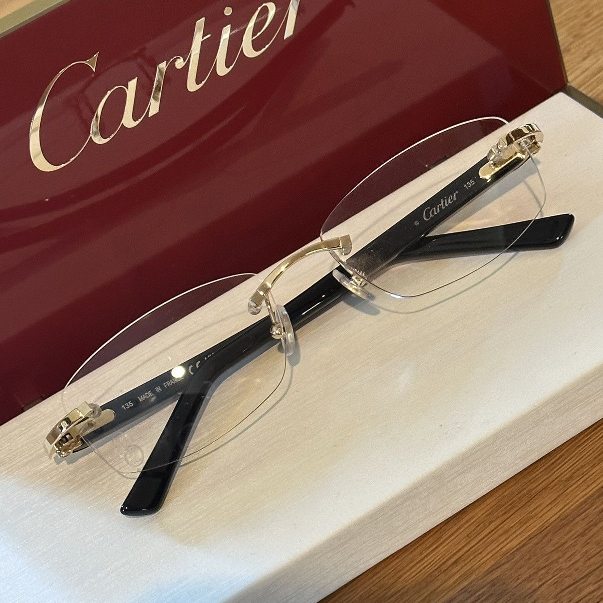 Cartier CT0048O-002 C-Decor Rimless Glasses | Grailed