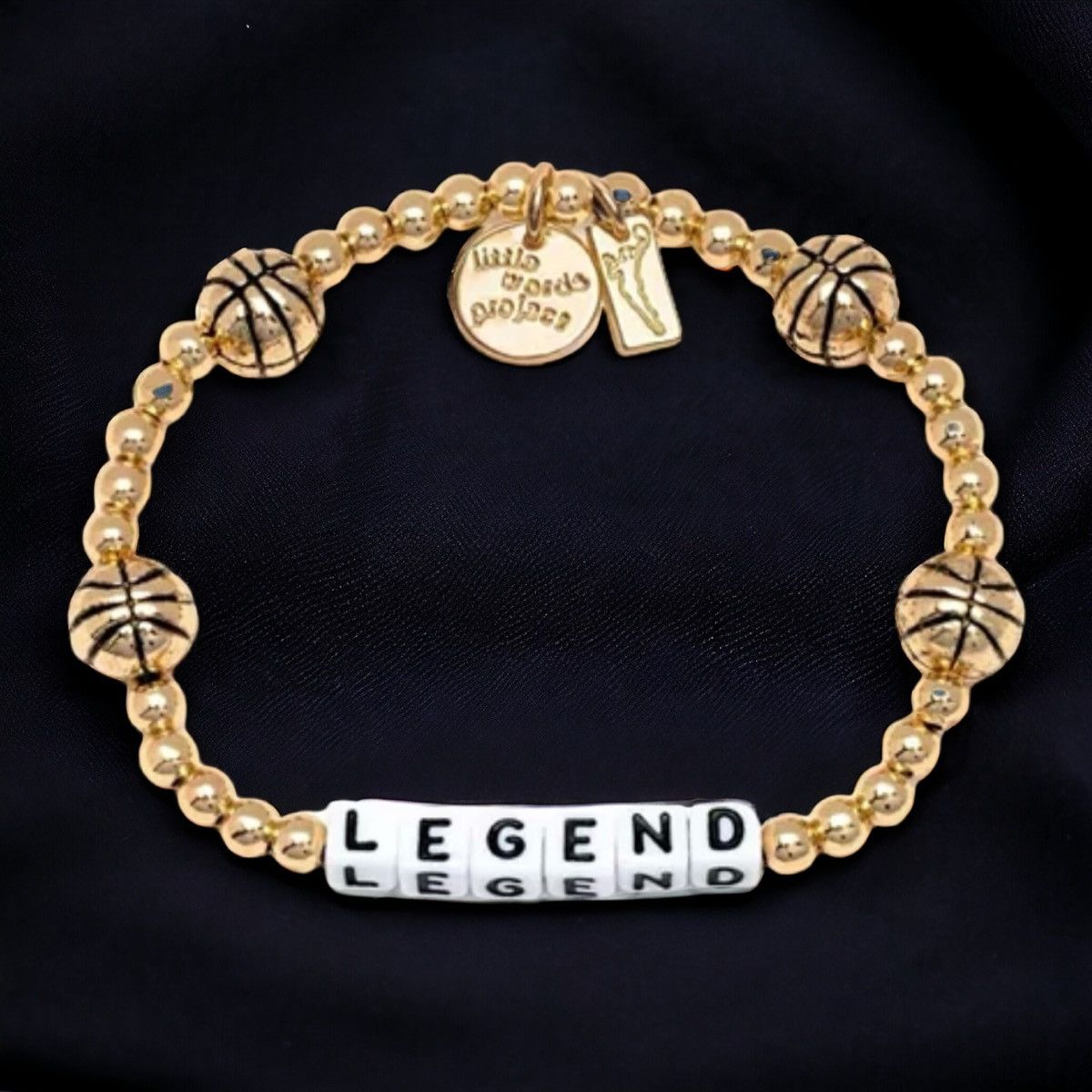 NBA WNBA little words project Legend beaded stretch bracelet | Grailed