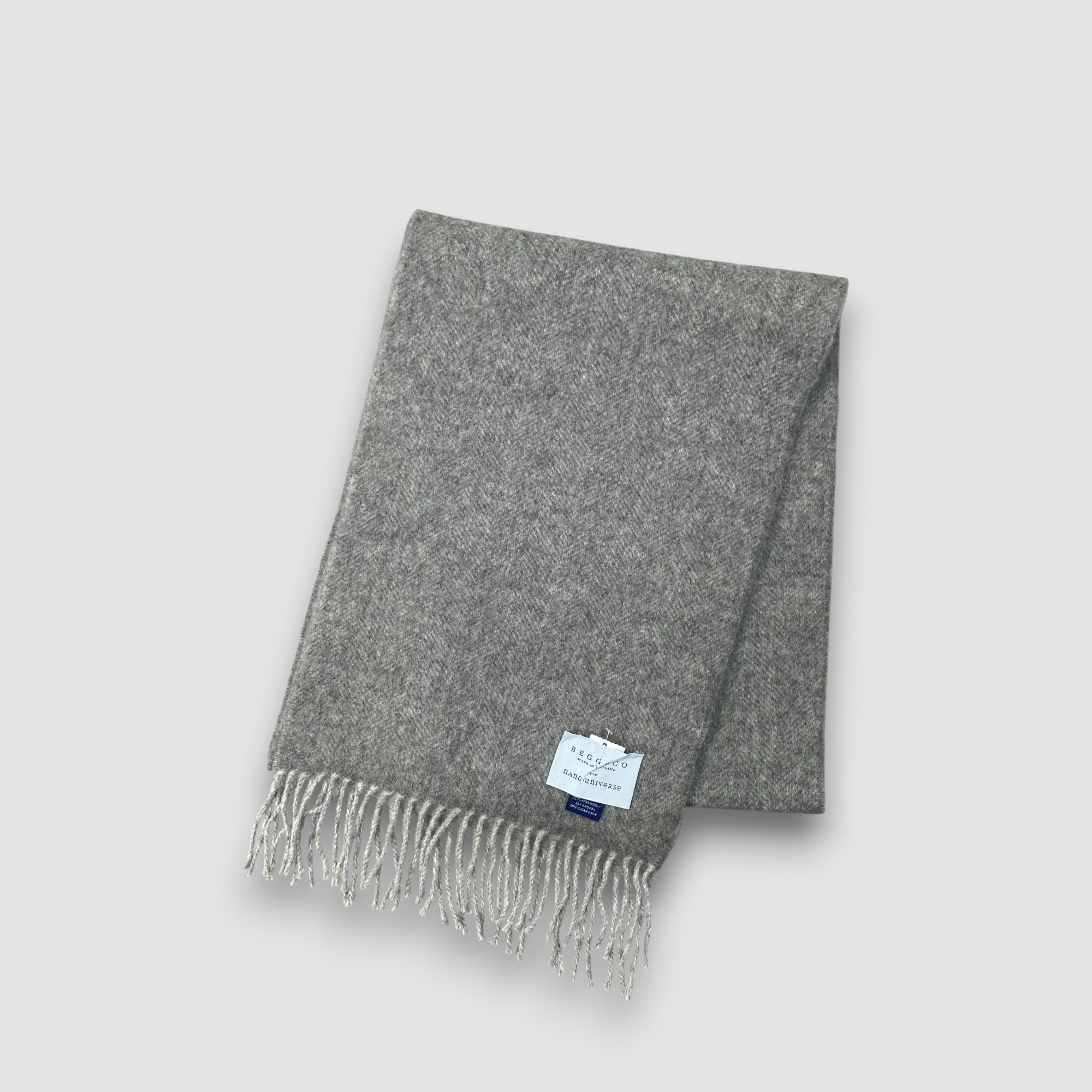 Begg x Co Vintage Begg Scarf Muffler Wool Winter Fringe Neck Scarves ...