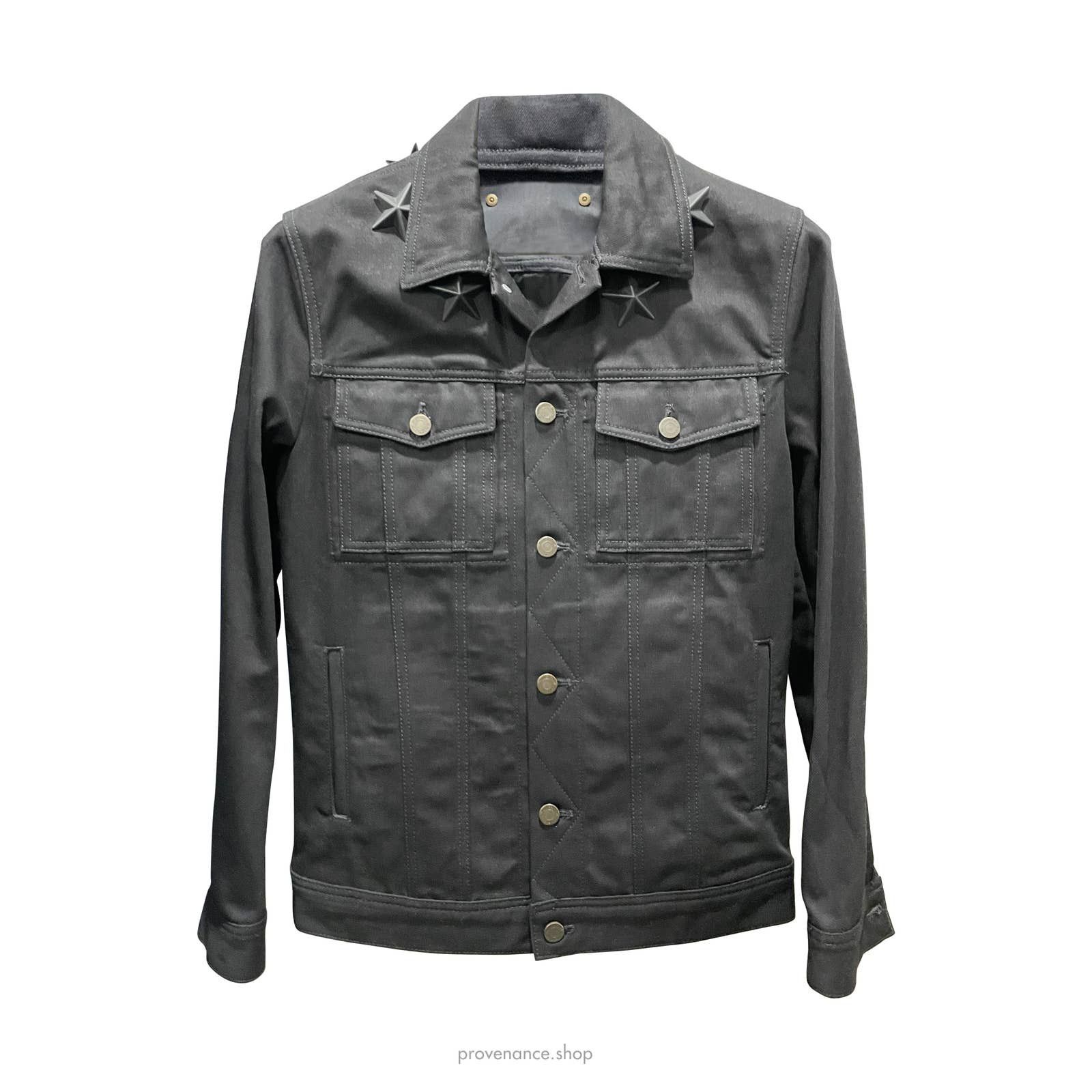 Givenchy 🔴 Givenchy Star-Studded Denim Jacket - Black | Grailed