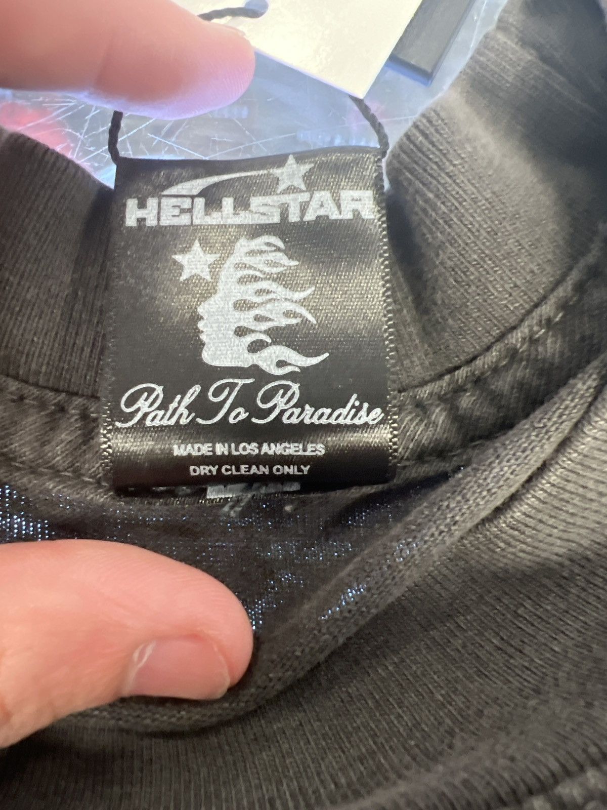 HELLSTAR Hellstar Studios Jesus Path To Paradise Grey/Red T-Shirt | Grailed