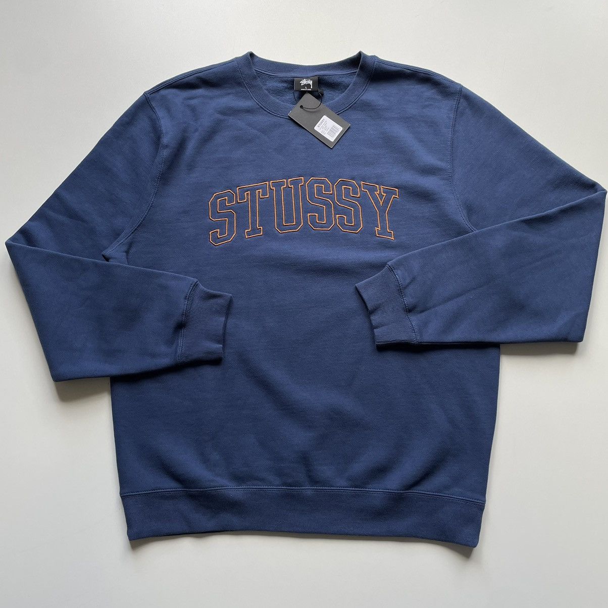 Streetwear × Stussy × Vintage Vintage Stussy Outline Embroidered Spell ...