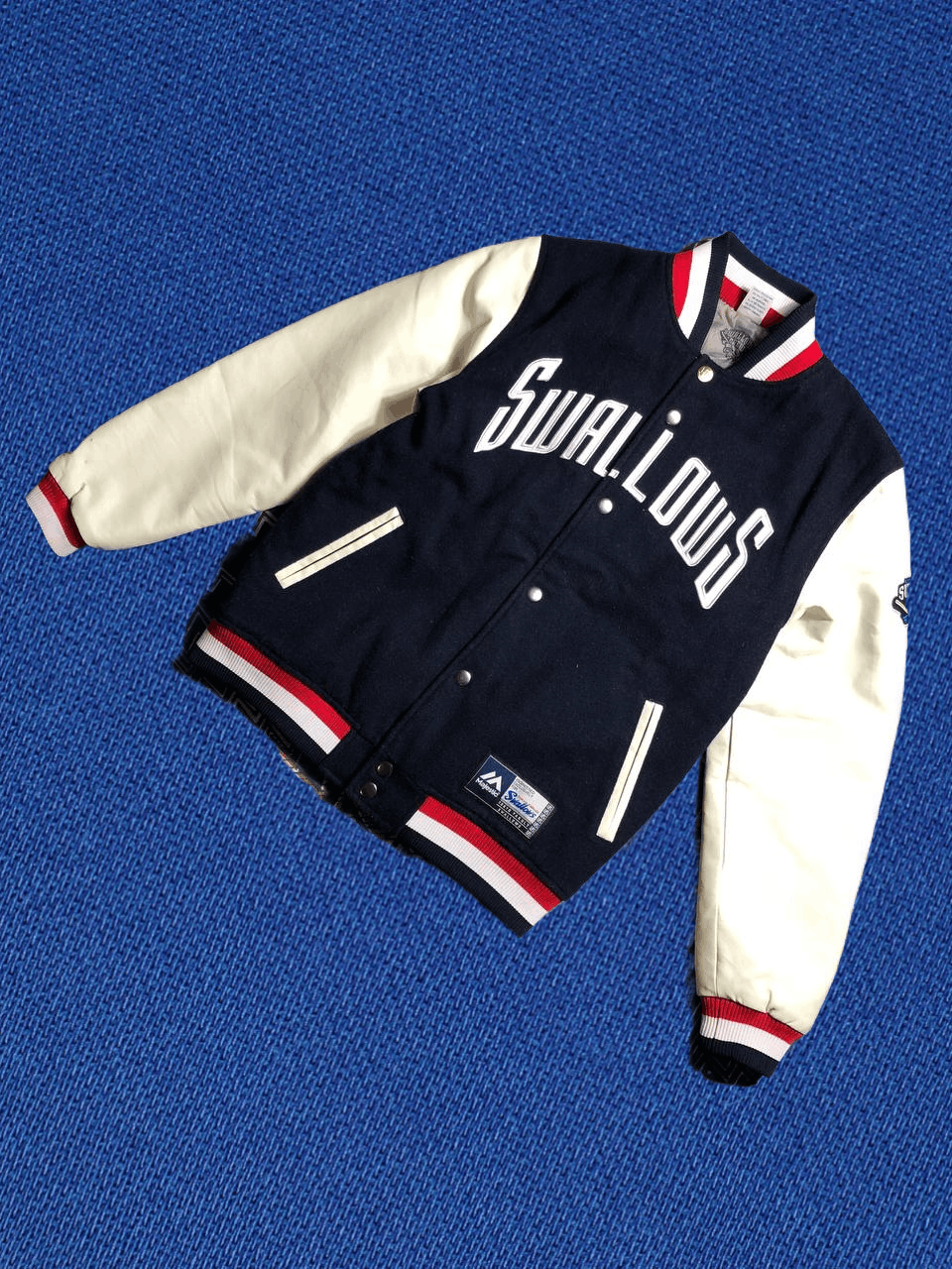Japanese Brand × Varsity Jacket × Vintage SWALLOWS Japan Varsity Jacket ...