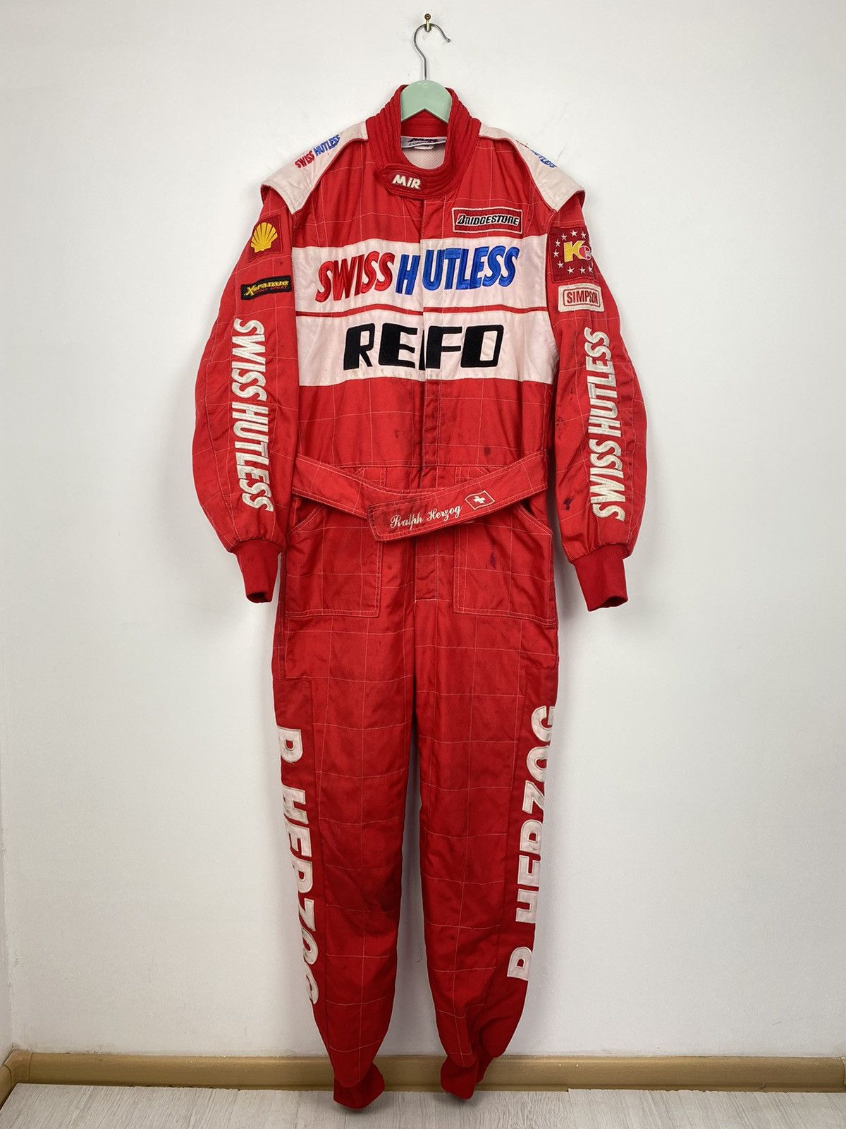 Formula 1 × Racing × Vintage Vintage Swiss Hutless Karting Racing Suit ...