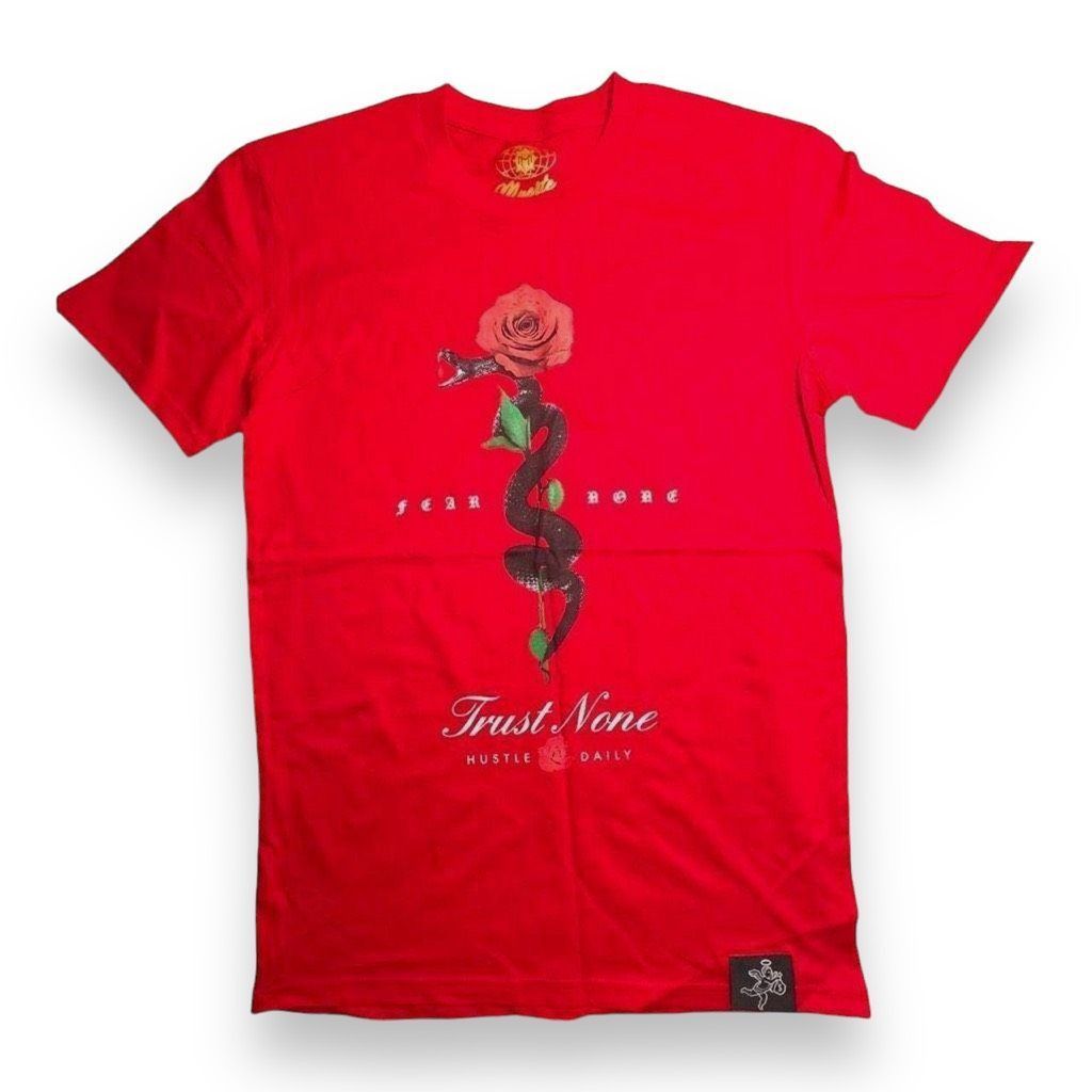 Streetwear NEW Fear None Trust None Snake & Rose HipHop Designer Street ...