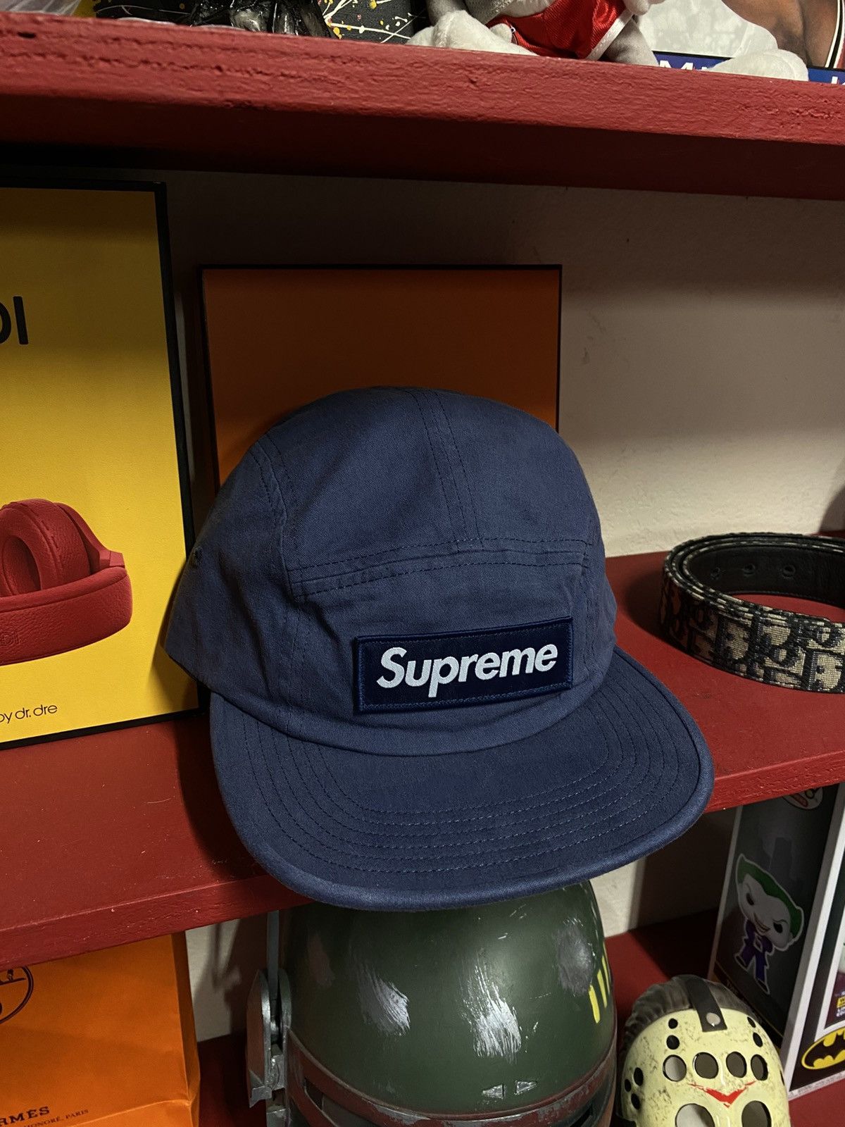 Streetwear × Supreme Supreme Blue Box Logo 5 Panel Cap Hat Like New ...