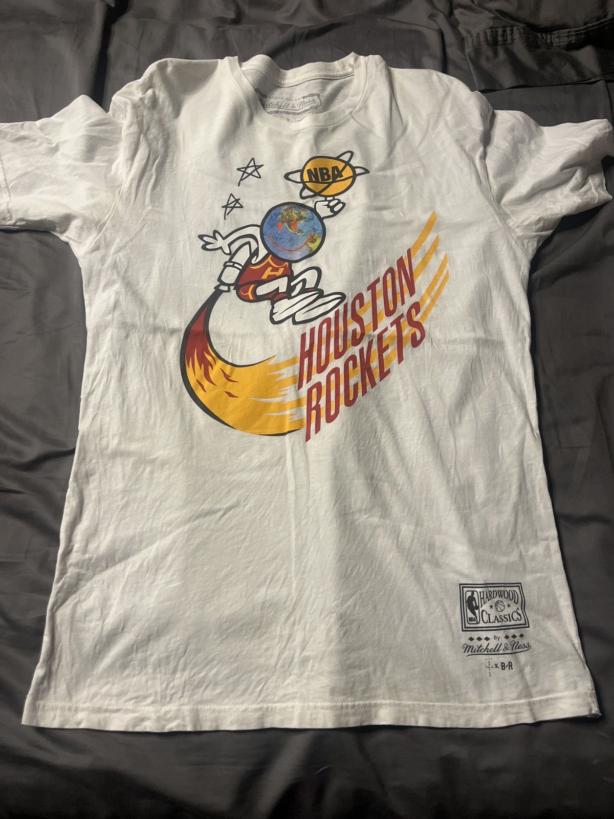 Mitchell & Ness × Travis Scott Travis Scott Houston rockets t-shirt ...