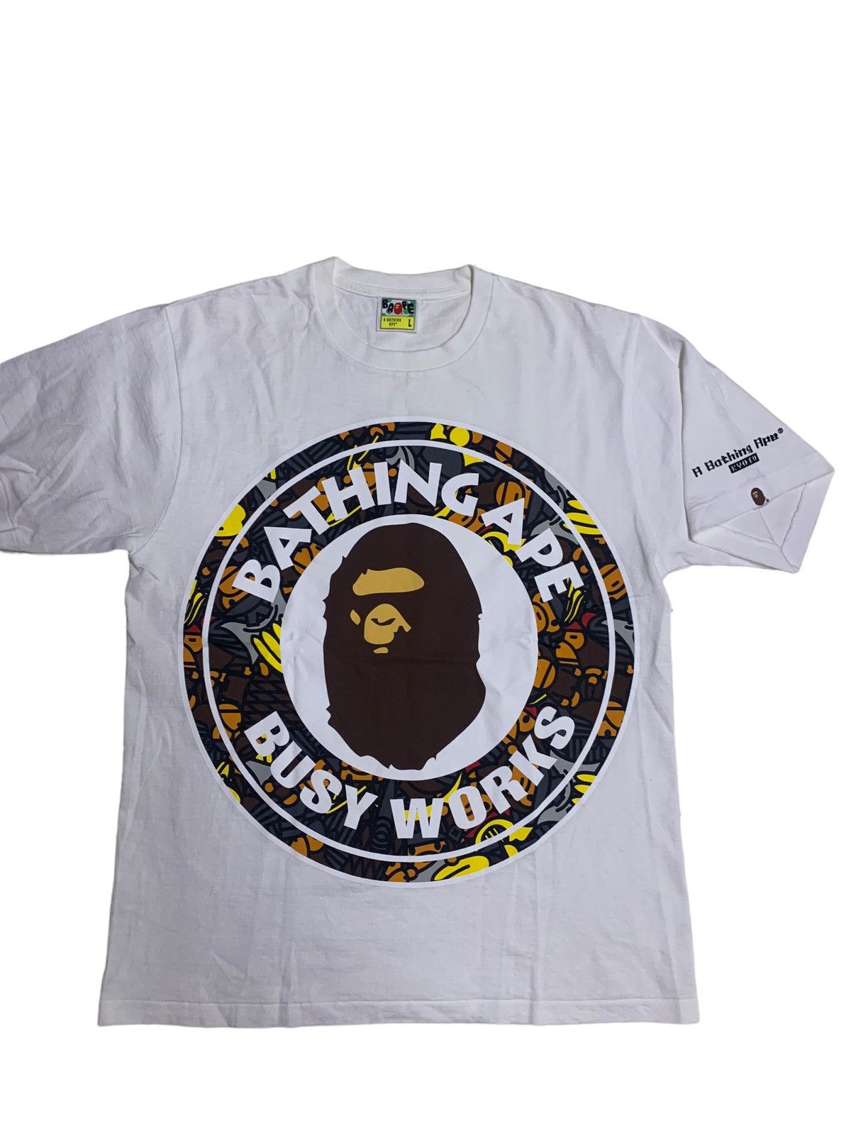 Bape Bape Kyoto milo busy work Tee | Grailed