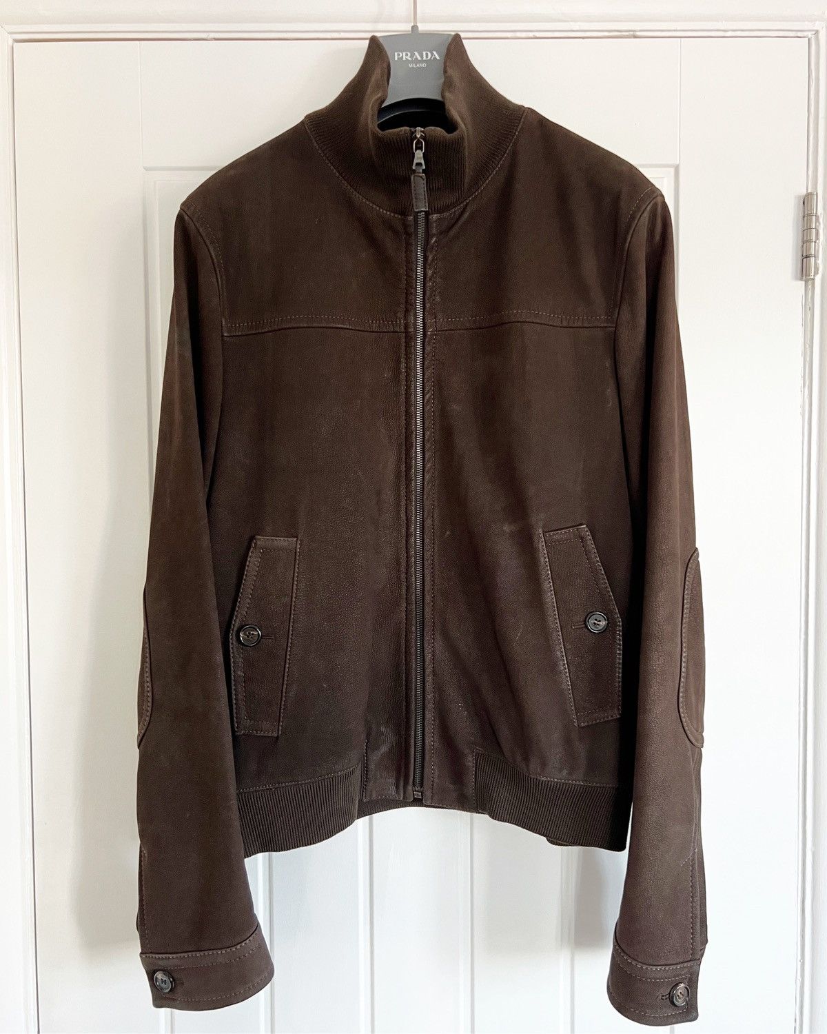 Prada Prada Mainline AW2004 Rare Brown Leather Jacket | Grailed