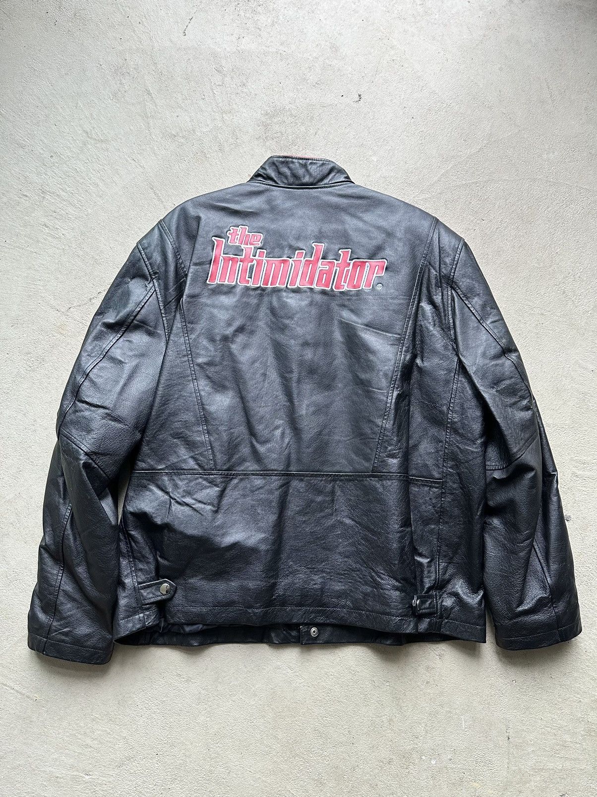 Vintage Vintage “The Intimidator” NASCAR Racing Leather Jacket | Grailed