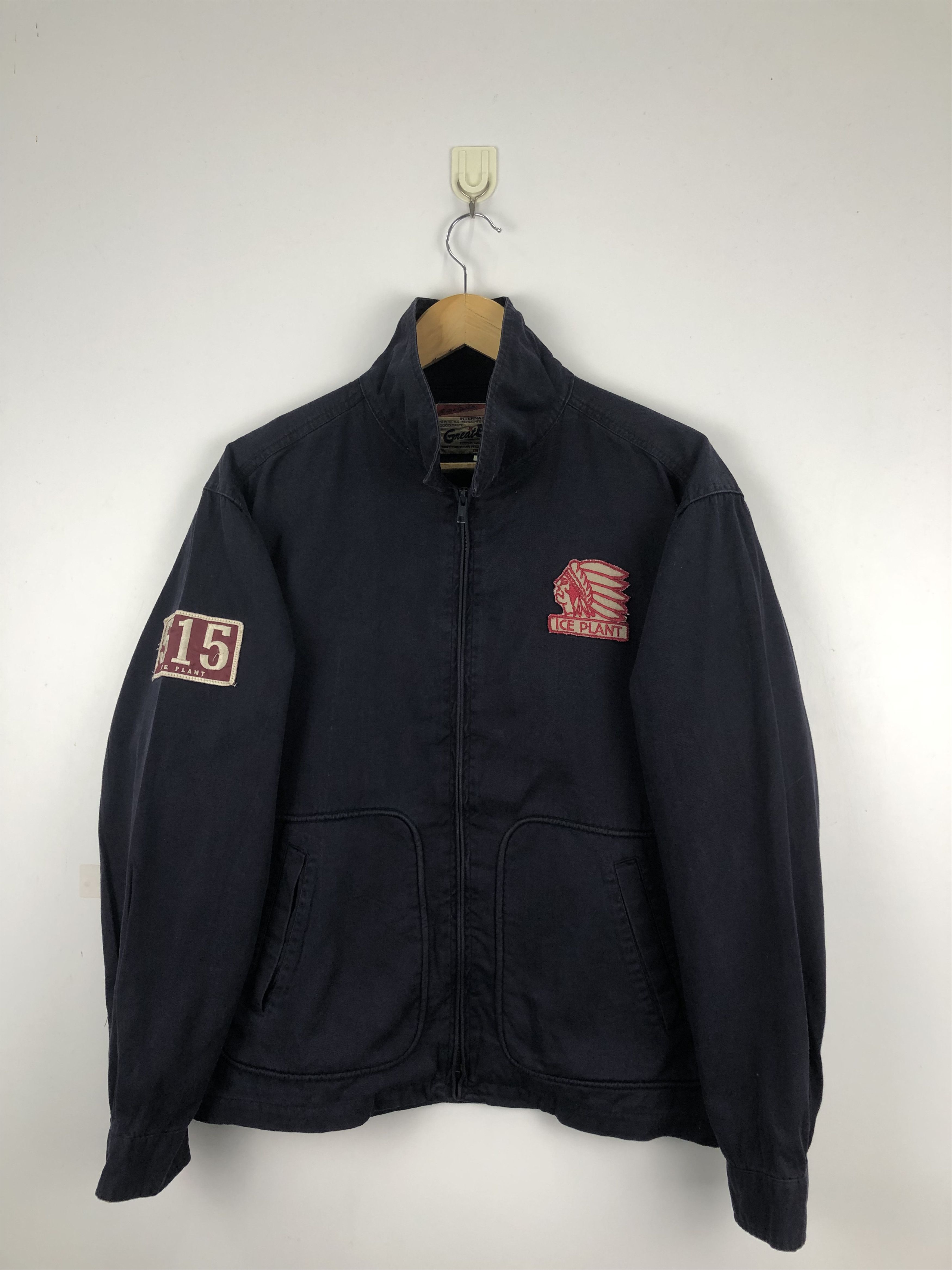 Bomber Jacket × Vintage Vintage Great Britain Denim Jacket With Full ...