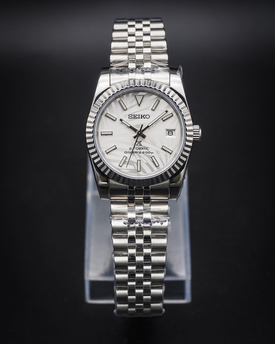 Custom × Luxury × Seiko SEIKO MOD DATEJUST WATCH WHITE | Grailed