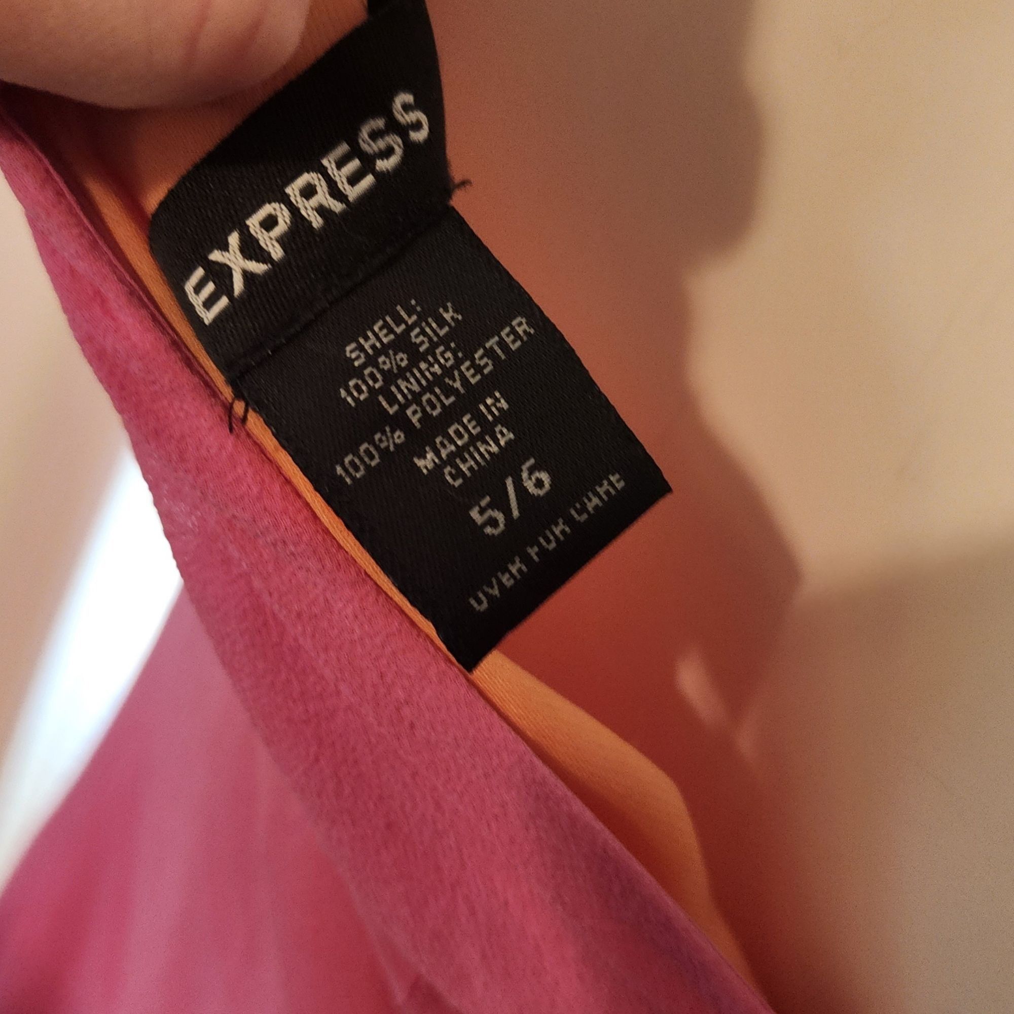 Express Express Dress Womens Size 6 Small Pink Asymmetrical One Shou ...