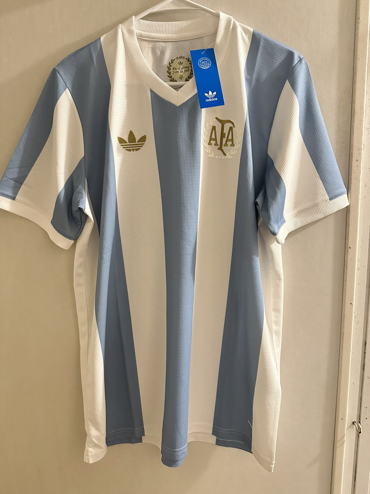 Adidas Adidas Argentina 50th Anniversary Home Jersey Retro Edition ...