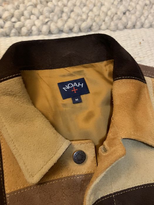 Noah Noah x Earth Wind & Fire Suede Patchwork Trucker Jacket | Grailed