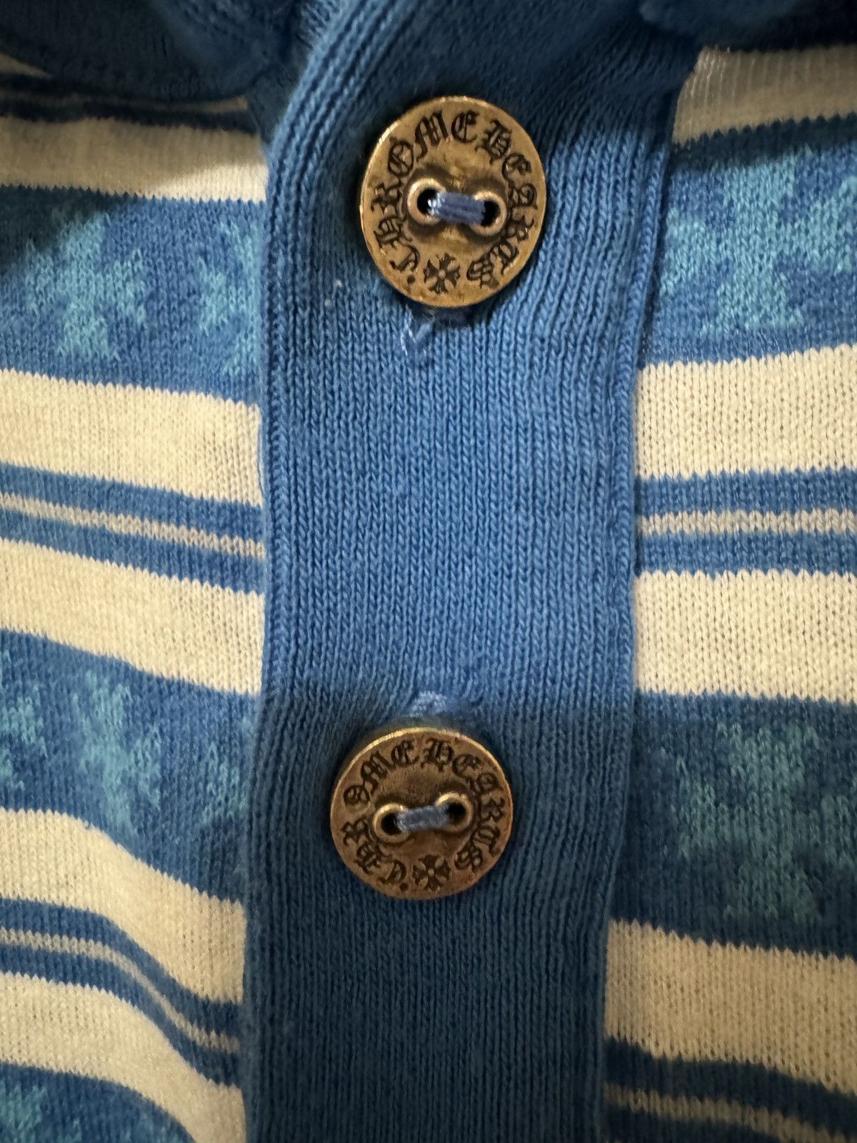 Chrome Hearts Blue Long Sleeve Polo | Grailed