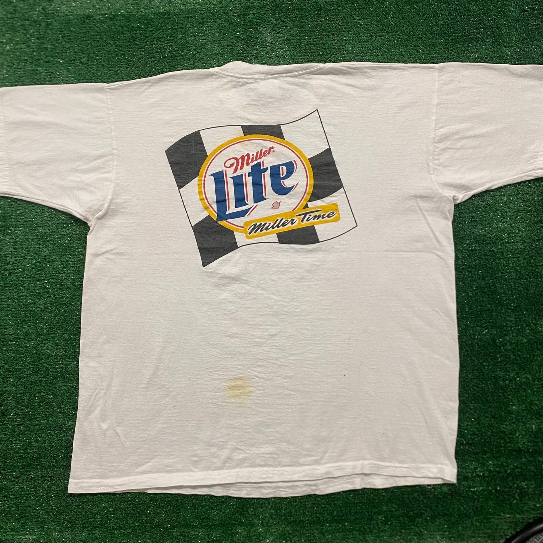 NASCAR × Racing × Vintage Vintage 90s NASCAR Miller Lite Essential ...
