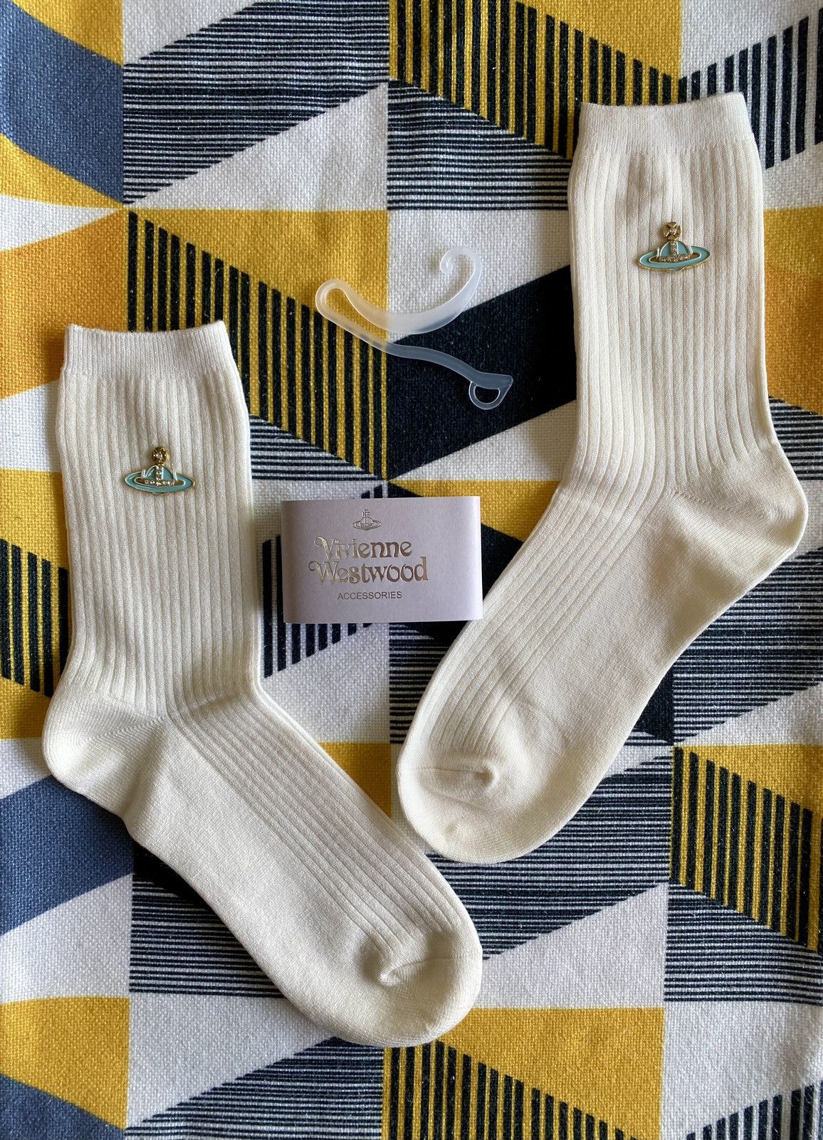 Vivienne Westwood Vivienne Westwood Womens Crew Socks White Vivienne Westwood Vivienne Westwood Womens Crew Socks White