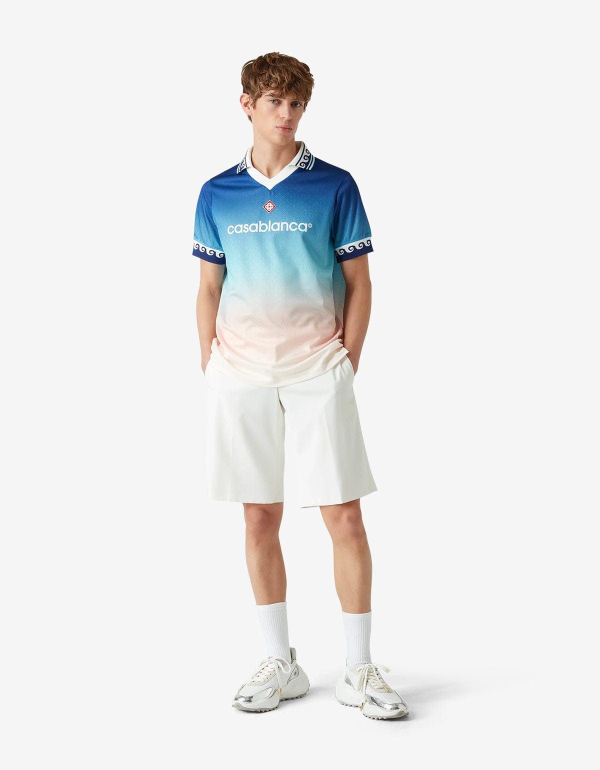Casablanca Casablanca Blue Gradient Football Shirt | Grailed