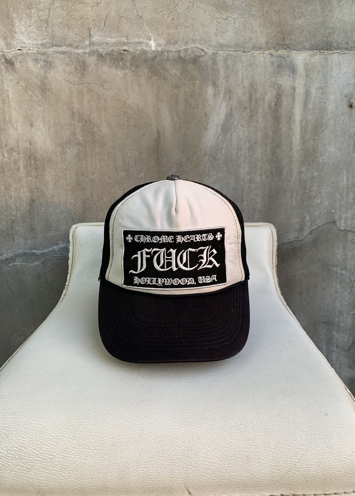 Chrome Hearts OG Fuck Trucker Hat | Grailed