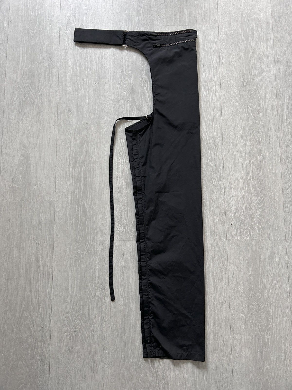 Helmut Lang A/W 1999 one leg chaps | Grailed