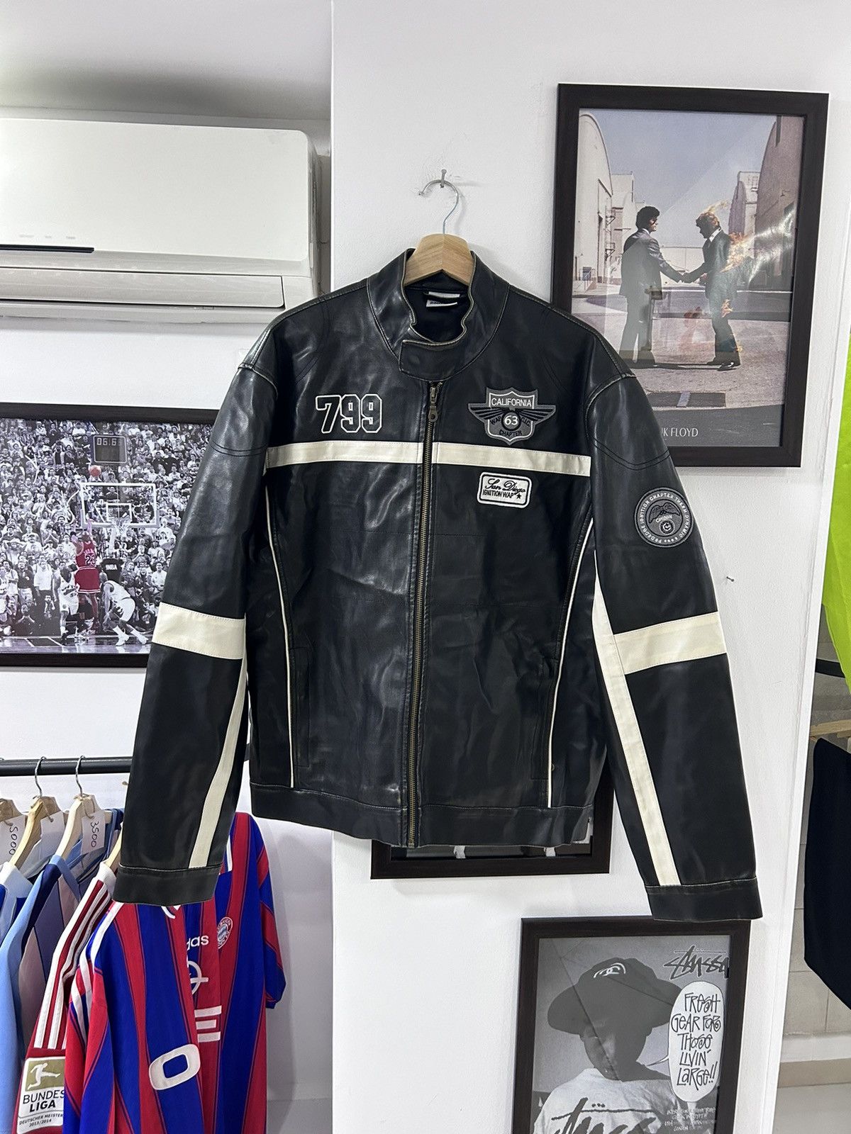 Genuine Leather × Leather Jacket × Vintage California biker leather ...