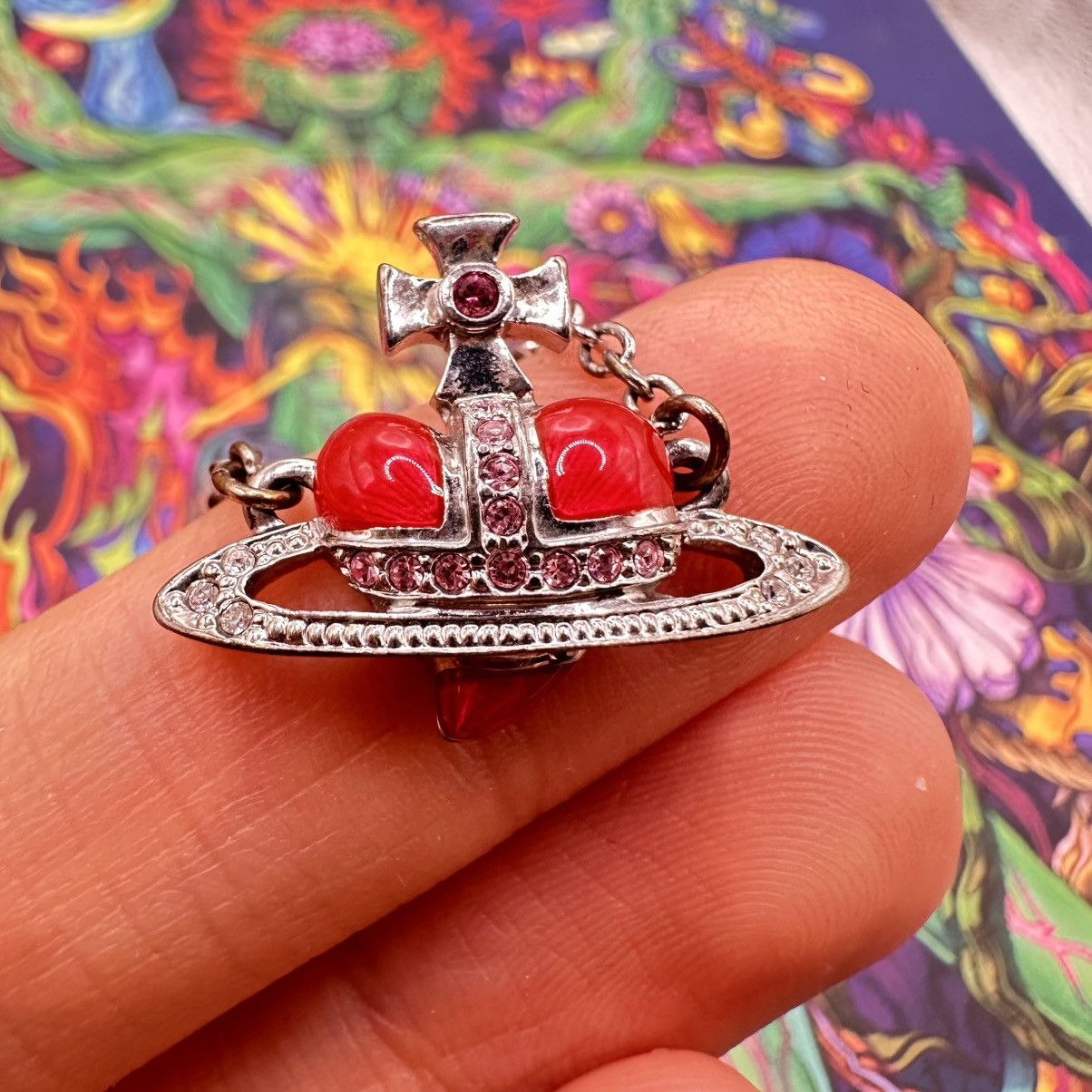 Vivienne Westwood Vivienne Westwood Heart pendant Bracelet Cristals Grailed