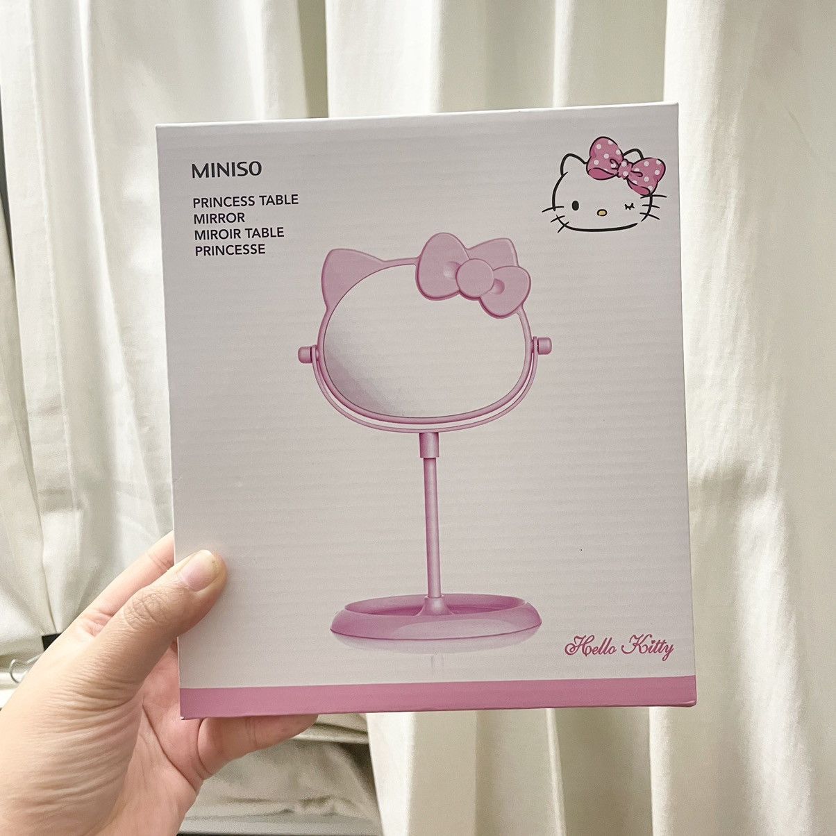 Other Miniso X Sanrio Hello Kitty Princess Table Mirror + FREEBIES ...
