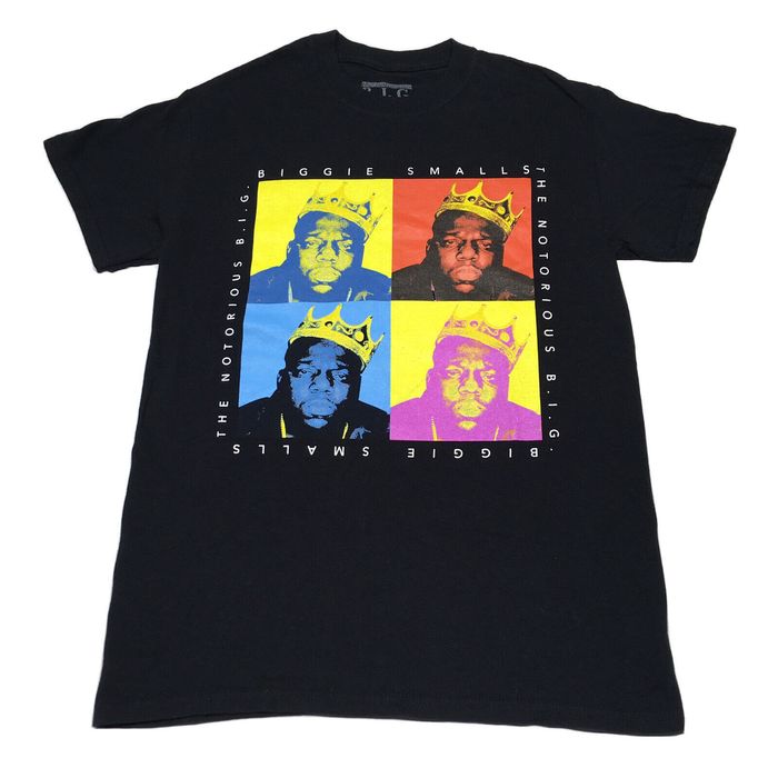 Vintage Notorious BIG T-Shirt Mens Small Hip Hop Rap New York City East ...