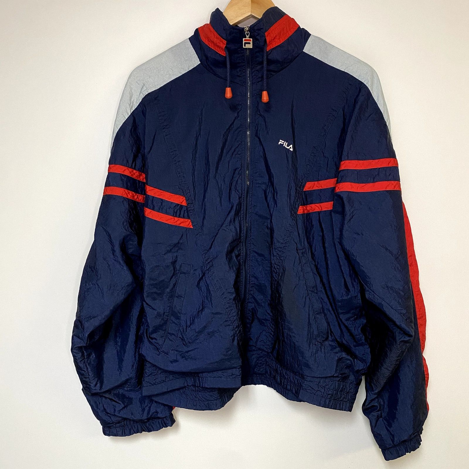 Fila Vintage Fila Jacket 90s Windbreaker Navy Nylon Vtg Retro | Grailed