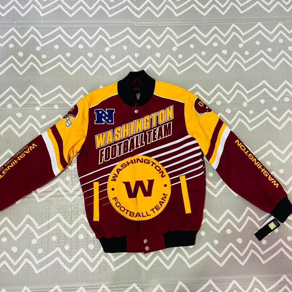 NFL × Vintage Vintage Washington embroidered varsity football jacket ...
