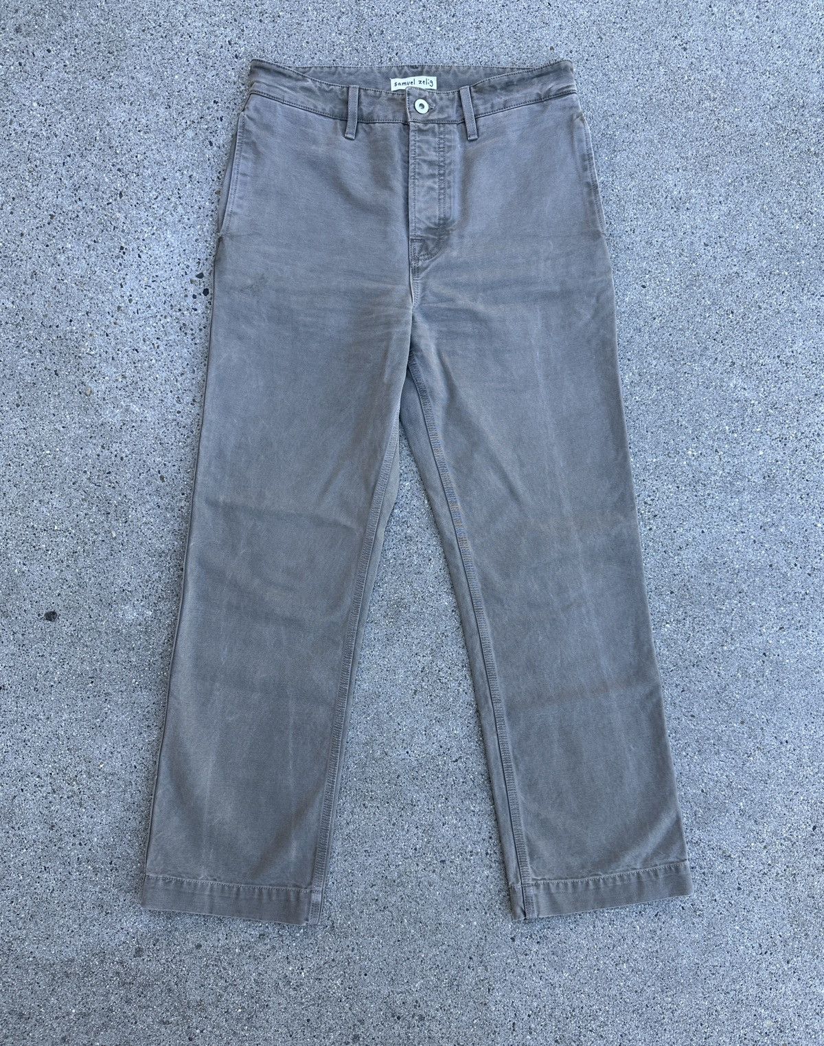 Samuel Zelig Samuel Zelig Oil Wash Canvas Pants | Grailed