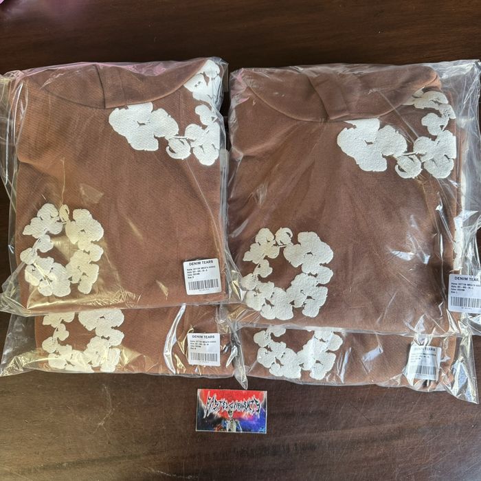 Vintage Denim Tears The Cotton Wreath Hoodie Brown | Grailed