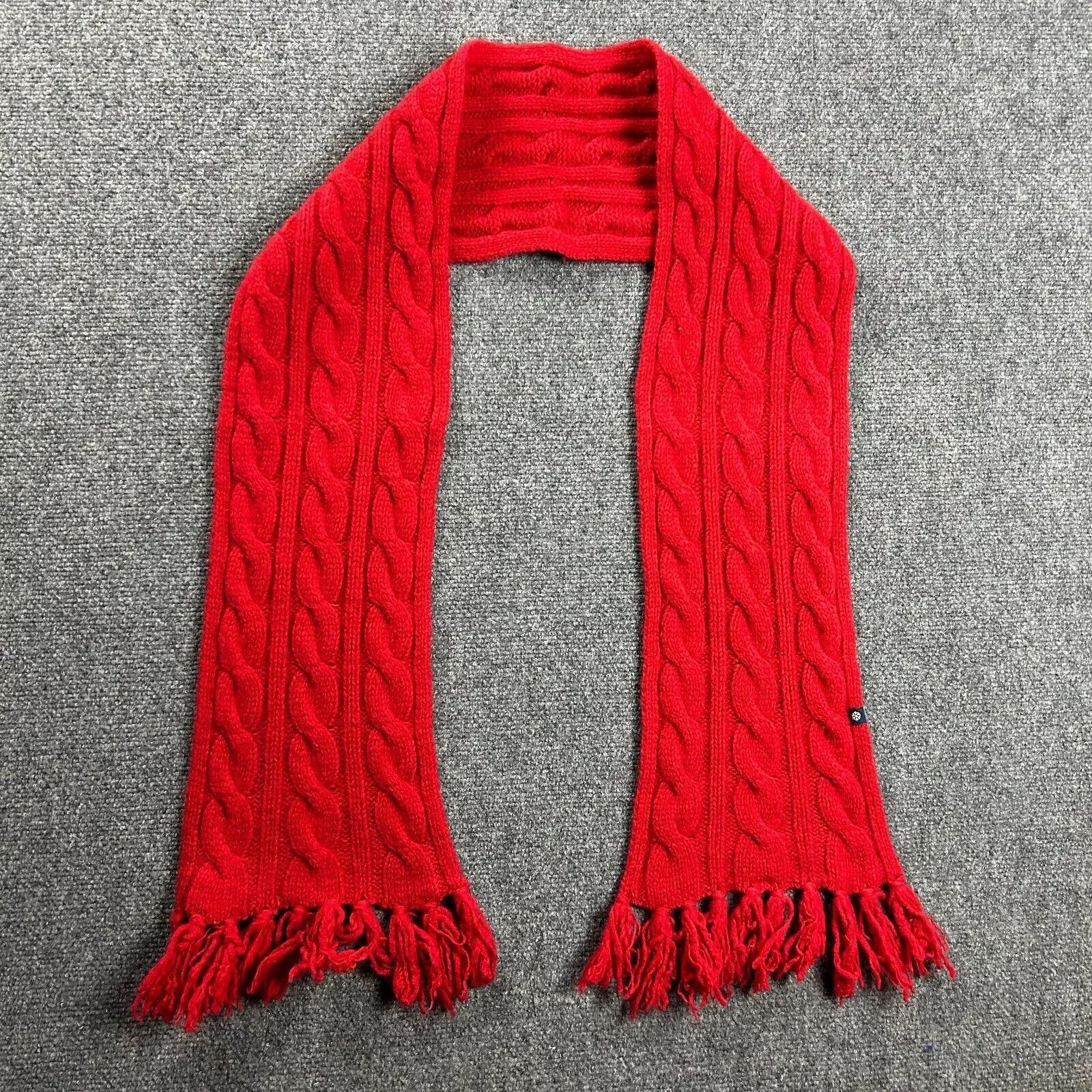 Gap Gap Scarf Womens Red Chunky Knit Lambswool Winter Adults | Grailed