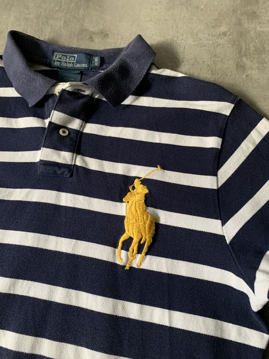 Polo Ralph Lauren Vintage Polo Ralph Lauren 90s striped polo Chief Keef | Grailed