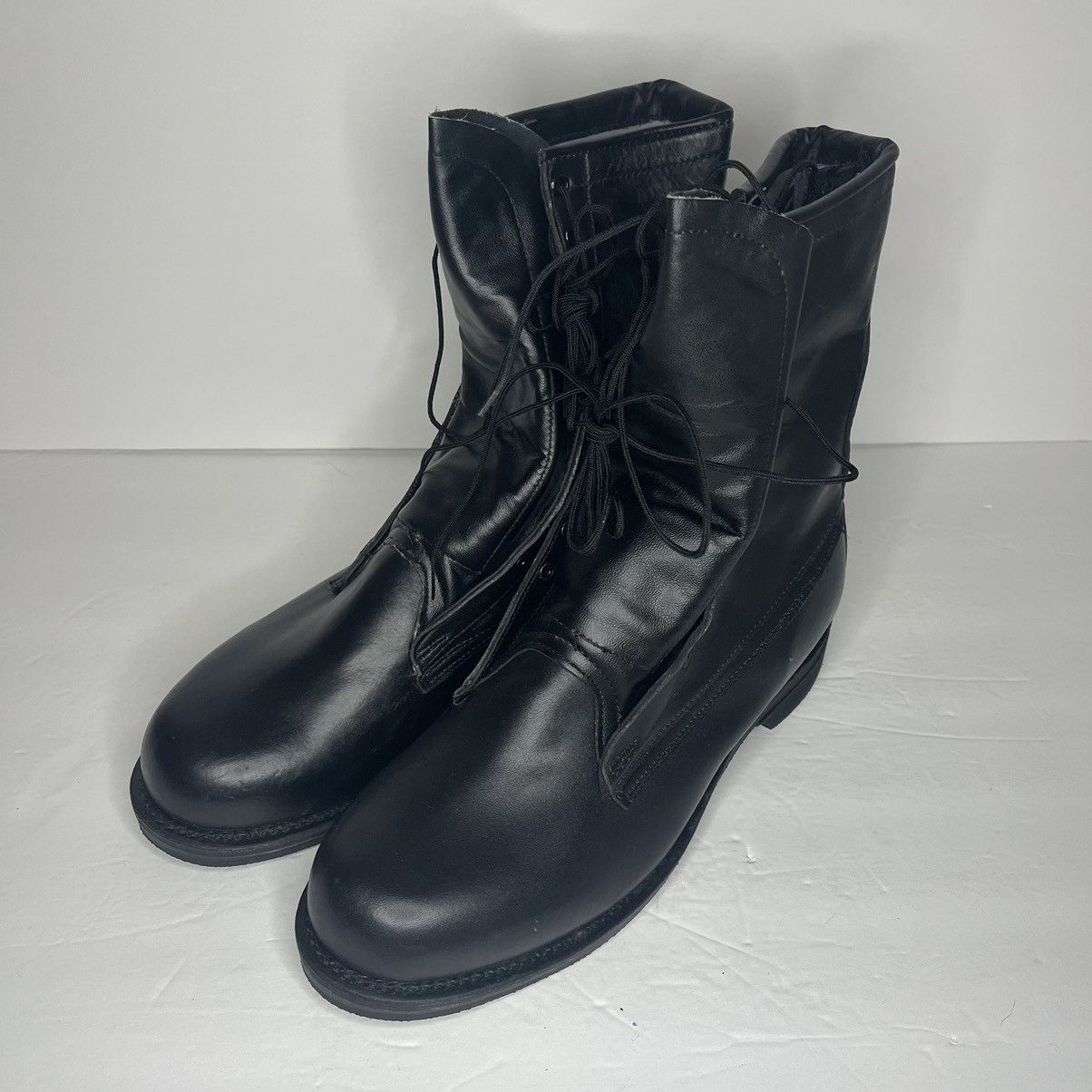 Made In Usa × Military × Vintage Vintage 90s Addison Shoe Black Leather ...