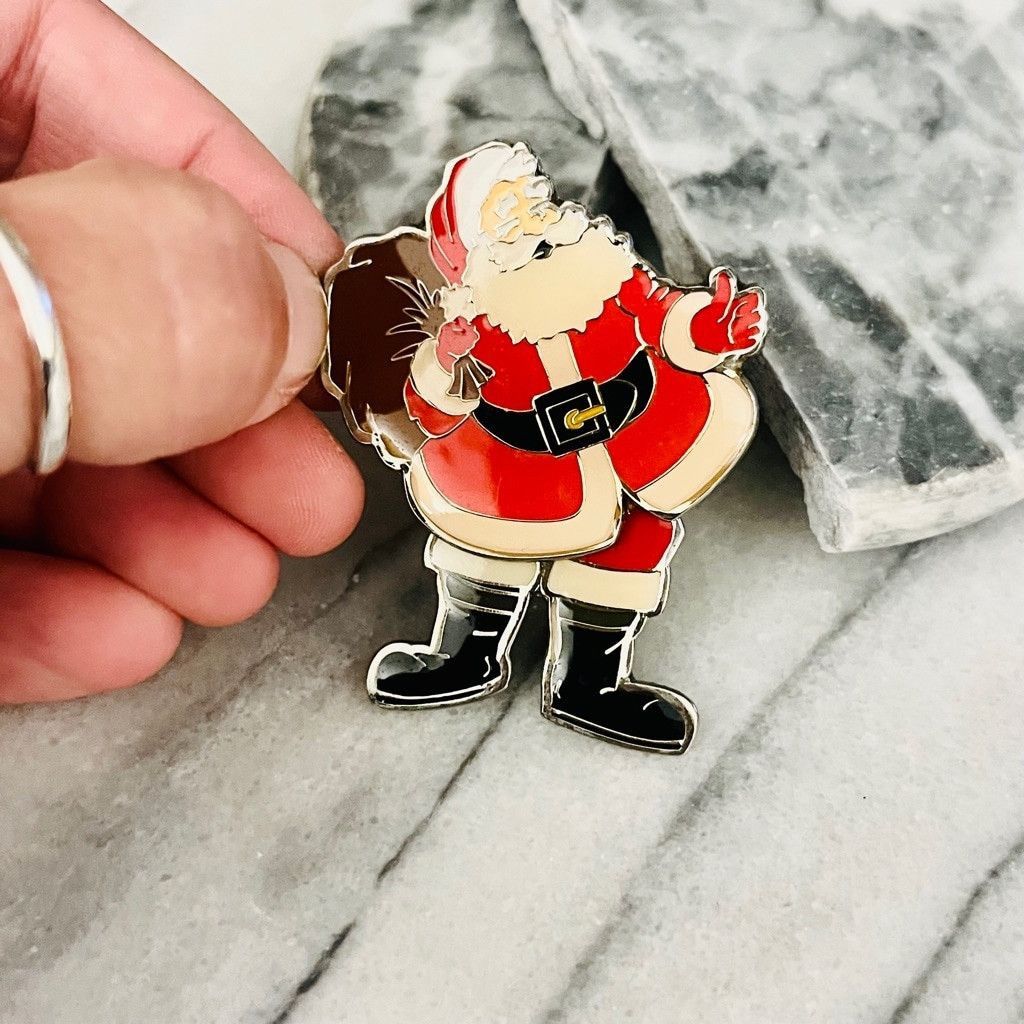 Jewelry Hogeye Santa Brooch Pin Articulated Swivel Legs | Grailed