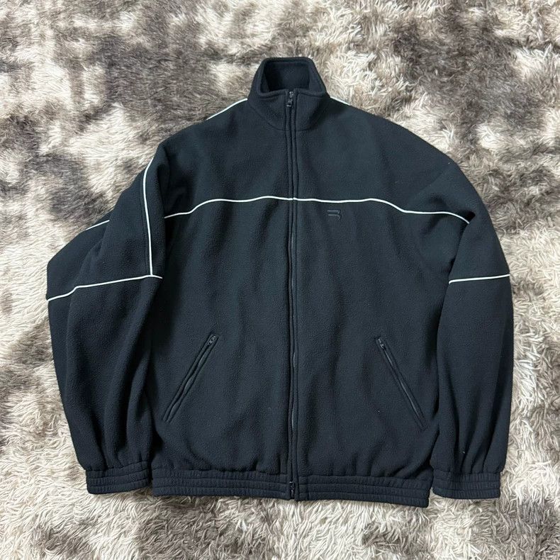 Balenciaga Balenciaga SportyB embroidered logo polar fleece jacket 250 ...